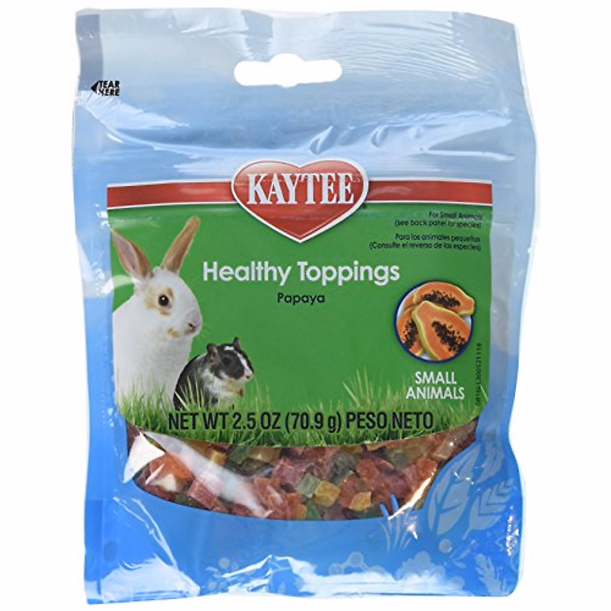 Kaytee Fiesta Healthy Toppings Papaya, 2.5 Ounces (Pack of 4)