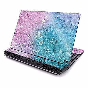 MightySkins Glossy Glitter Skin Compatible with Alienware Area-51M 17" (2019) - Diamond Grunge | Protective, Durable High-Gloss Glitter Finish | Easy to Apply and Change Style | Made in The USA