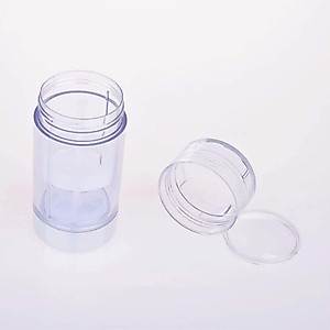 1 Oz(30ml) Twist-up Deodorant Containers,5 Pcs Clear Empty Deodorant Bottles Lip Balm Tubes Fot DIY Travel