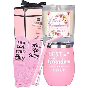 MEANT2TOBE Best Grandma Ever Gifts, Best Grandma Ever Tumbler, Christmas Gifts,Best Gifts for Grandma, Best Grandma Gifts, for Mother’s Day, Birthday, Christmas, Birthday Gift Ideas for Grandma