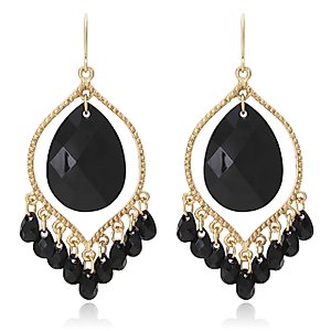 Bohemian Multi Beads Tassel Chandelier Dangle Drop Earrings for Women