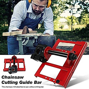 Chainsaw Mill Lumber Cutting Guide Saw Steel Timber Chainsaw Attachment Cut Guided Mill Wood