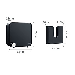 SPAANY Retractable Clothesline Indoor 3.5 m/11.4 Feets,Clothes Line with Adjustable Stainless Steel Rope String,Wall Mounted Clothes Drying Laundry Line for Bathroom Laundry,Black