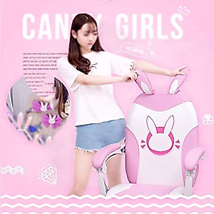 Pink Cute Anchor Computer Chair Home Modern Minimalist Live Dormitory Backrest Lift Game Swivel Chair