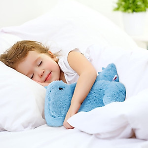 VANLINNY NEW Blue Dinosaur Stuffed Animal, Valentines Day Gifts for Kids Boys Girls, Dinosaur Party Favors, 9" Cute Soft Dinosaur Plush Toy for Baby Shower, Xmas Birthday Gifts for 3 4 5 6 7