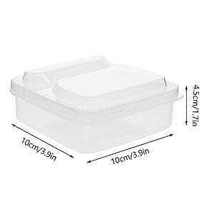 Cabilock 2 Pcs Fridge Storage Containers Cheese Butter Saver Refrigerator Produce Organizer Bins Fresh Vegetable Fruit Storage Box Food Keeper Tray Case for Home Fridge Kitchen