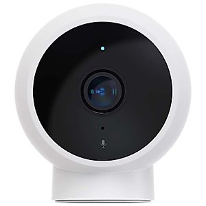 Xiaomi Mi Camera 2K Magnetic Mount, Ultra Clear 2k Image Quality, Infrared Night Vision, Two-Way Voice Calls, Motion Detection, Smart Voice Control, White