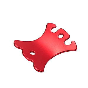 Dasunny Aluminum Alloy Guyline Cord Adjuster, Tent Wind Rope Tensioners for Camping Hiking Backpacking Outdoor Activities, Pack of 10 (Red Anodized)