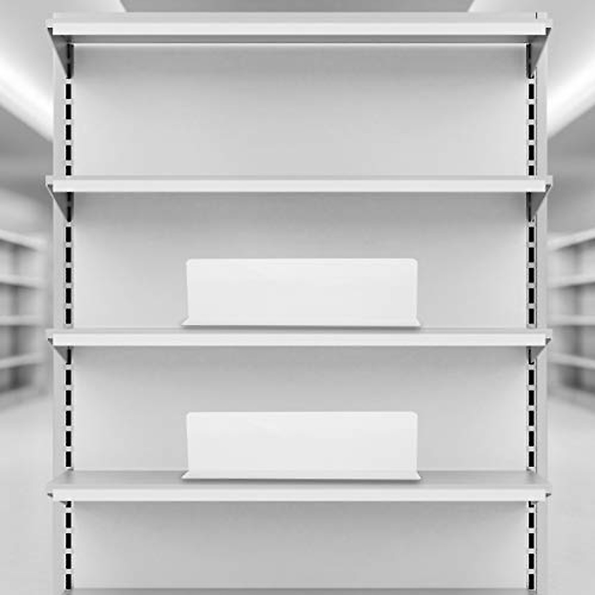 Mipcase Plastic Divided Purse Organizer for Closets- 10Pcs Shelf Divider Supermarket Commodity Divider, L Shape Baffle