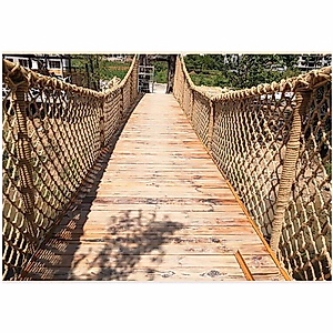 Climbing Net for Kids, Treehouse Safety Net Child Swing Fence Netting Rope Ladder Truck Trailer Heavy Duty Cargo Net Balcony Stair Playground Protection Net Grid 10cm (Size : 1 * 10m(3 * 33ft))