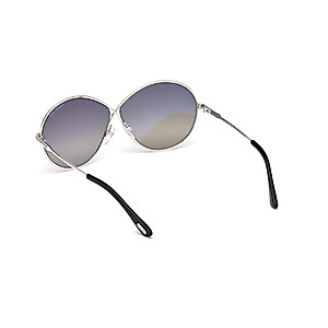 Tom Ford FT0564 18C Shiny Rhodium Rania Round Sunglasses Lens Category 2 Lens M
