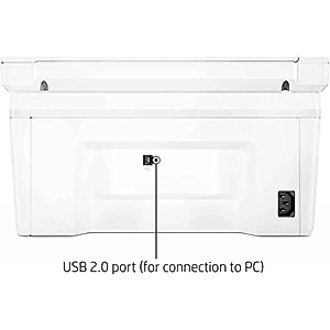 HP Laserjet MFP M140we Wireless All-in-One Monochrome Laser Printer for Home Office, White - Print Copy Scan - 21ppm, 600 x 600 dpi, and Bonus 6 Months Instant Ink, Cbmou Printer_Cable