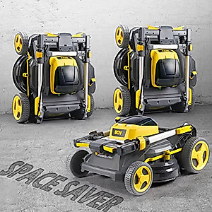 PowerSmart 26-Inch Self-Propelled Lawn Mower, 80V Lithium-Ion Dual-Force Cutting Cordless Lawn Mower with 6.0Ah Battery & Charger