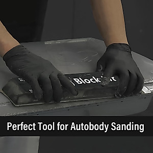 【Upgrade】Sanding Block Kit 7PC with TearBlock and Sandpaper, Wet or Dry Auto Body Sanding Blocks for Automotive Woodworking Bodywork, Light, Hard, Flexible