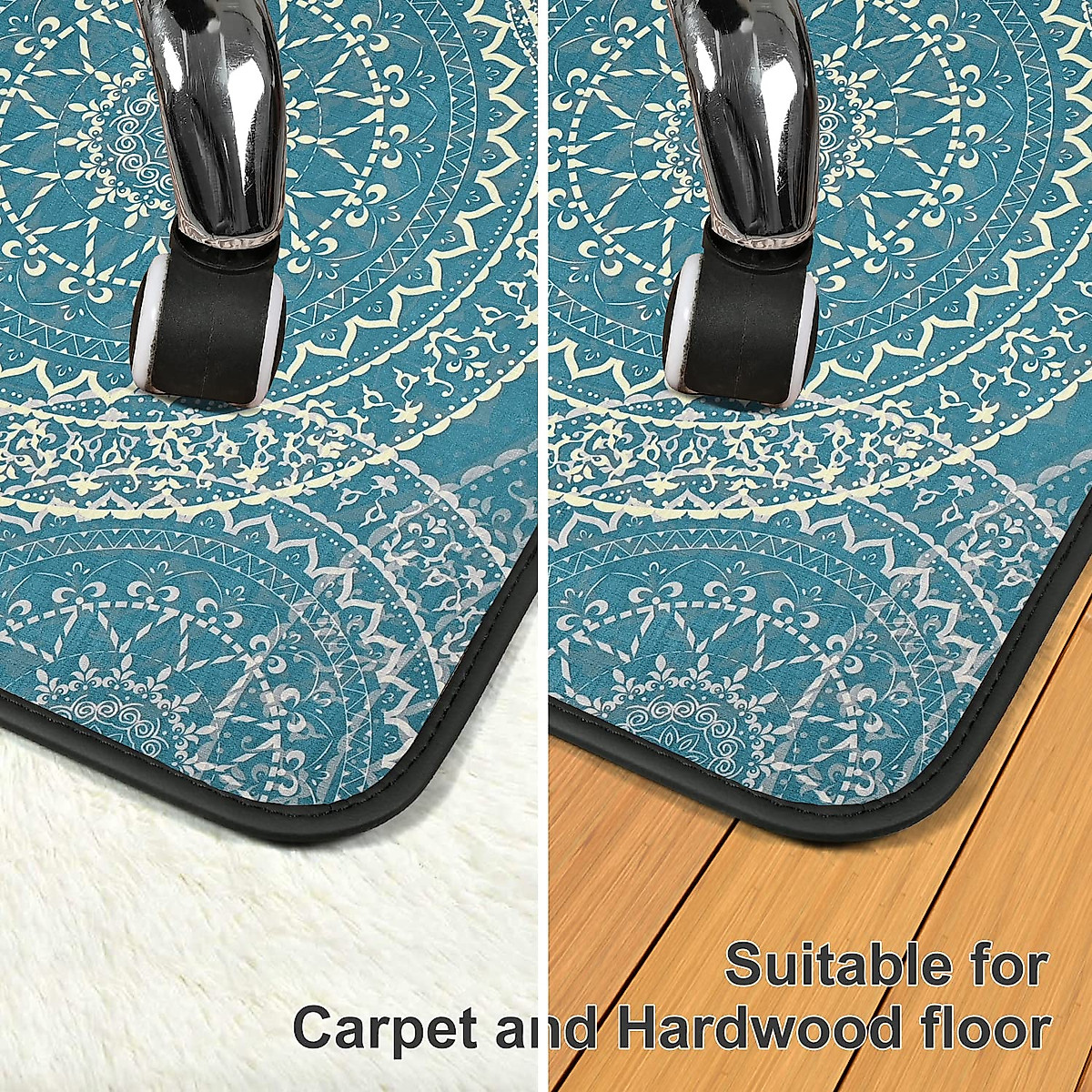 Placoot Heavy Duty Office Chair Mat for Carpet & Hardwood Floors, 48" x 36" Weight 3.5 lbs Highly Premium Quality Floor Mat, Desk Chair Mat for Carpeted Floors and Hardwood Floor for Home Office