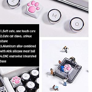 Byhoo Custom Gaming Key Cap Cat Palm Keycap for Cherry MX Switch Machinery Keyboard for ESC Key, Metal Cat Claw Keycap for FPS MOBA Game Players, Keyboard Enthusiasts