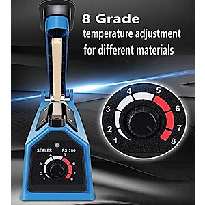 Impulse Heat Sealer Manual Bags Sealer Heat Sealing Machine 12 Inch Impulse Sealer Machine for Plastic Bags PE PP Bags with Extra Replace Element Grip