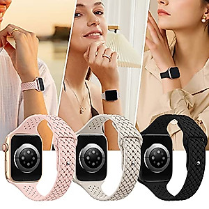 OHOTLOVE Silicone Slim Bands Compatible with Apple Watch Band 38mm 40mm 41mm 42mm 44mm 45mm 49mm, Slim Thin Narrow Sport Strap Breathable Wristbands for iWatch Ultra Series SE 8 7 6 5 4 3 2 Women Men