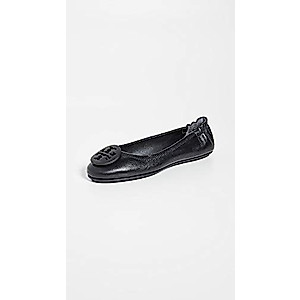 Tory Burch Women's Minnie Travel Ballet Flats, Perfect Black, 8 Medium US