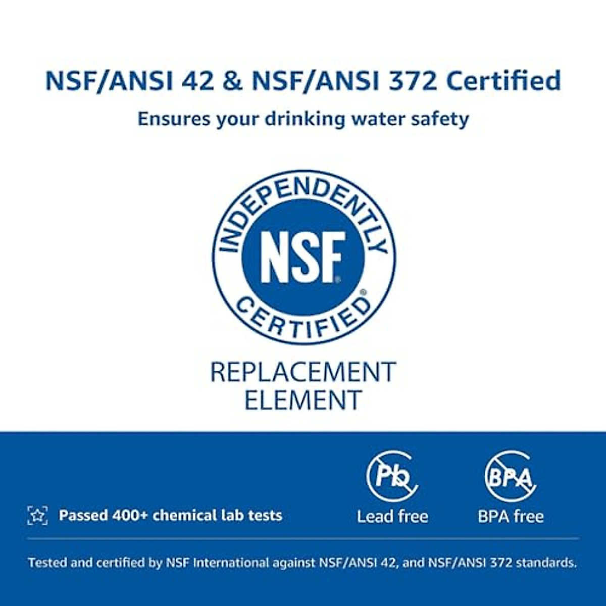 Filterlogic NSF Certified Pitcher Water Filter, Replacement for Pur® Pitchers and Dispensers PPT700W, CR-1100C and PPF951K Water Filter (Pack of 3)