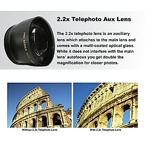 Canon EOS 250D / Rebel SL3 DSLR Camera with EF-S 18-55mm + EF 75-300mm Daul Lens + SanDisk 32GB Memory Card + Tripod + Case + Wideangle Lenses + ZeeTech Accessory Bundle (21pc Bundle) (Renewed)