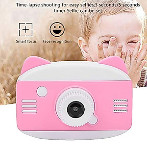 Worii Cartoon Digital Dv 3.5 Inch Children Camera Multiple Photo Sticker Mode Comfortable and Gentle Grip Fun Camera Specially Designed for Children