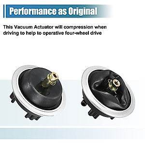 X AUTOHAUX 4-Wheel Drive 4WD Front Differential Vacuum Actuator 25031740 for Chevrolet S10 Blazer 1983-2005 for GMC S15 Jimmy Sonoma 1983-2004 for Pontiac 6000 1988-1990 Car Vacuum Actuator