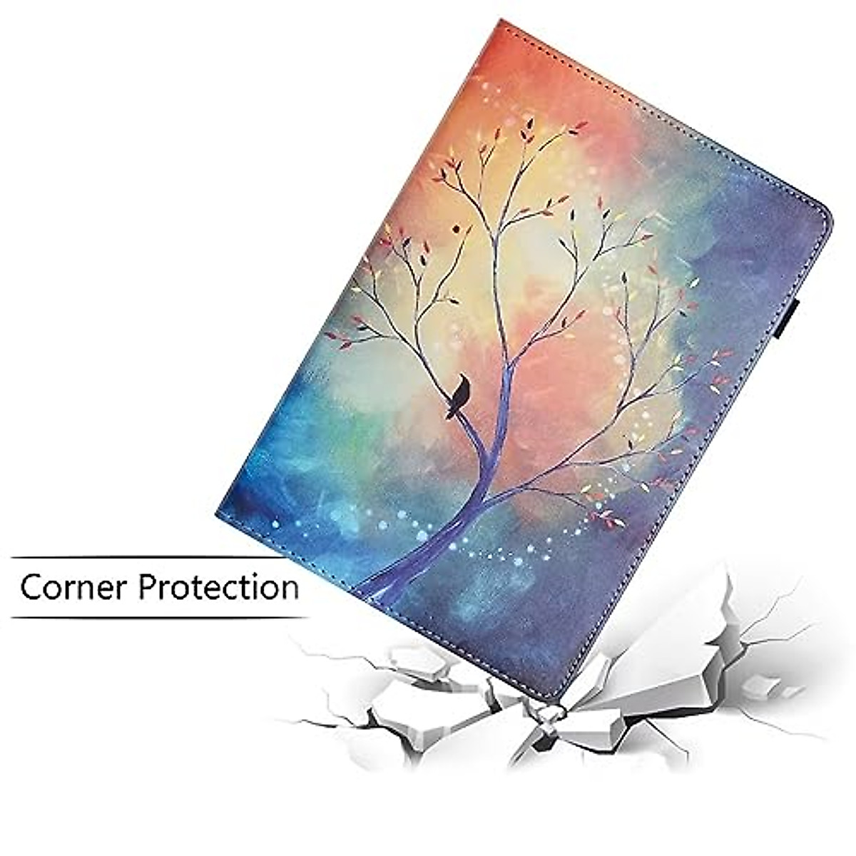 Compatible with/Replacement for Tablet PC Samsung Galaxy Tab A8 10.5 inch 2021 SM-X200/X205/X207 PU Leather Flip Cover Stand Wallet Case XXLZCX (3)