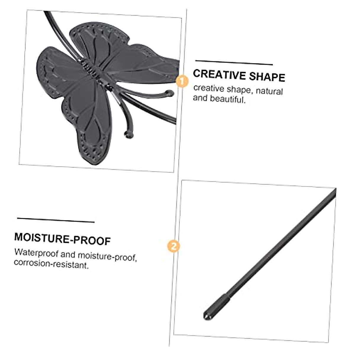 Yardwe 2pcs Plant Climbing Frame Peony Plant Floral Vines Mini Roses Climbing Vine Round Frame Plants Climbing Holder Plant Climbing Stand Plant Trellis Iron Garden Plant Stand Butterfly