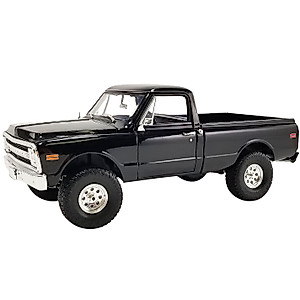 1970 Chevy K10 4x4 Pickup Truck Black Limited Edition to 1050 Pieces Worldwide 1/18 Diecast Model Car by Acme A1807215