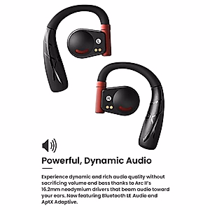 Cleer Audio ARC II Sport Bluetooth 5.3, Open Ear Headphones for Android & iPhone, Wireless Earbuds, 35hr Battery Life, IPX5 Water Resistant, Dual 16.3mm Drivers with Multipoint Connectivity Black