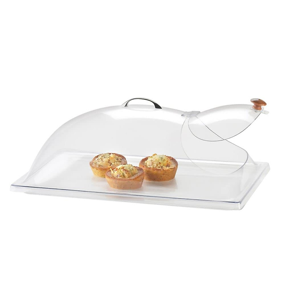 Cal-Mil 339-12 Clear Chafer Cover with Door, 12" Width x 20" Depth x 7" Height, Clear
