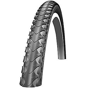 SCHWALBE Silento II HS 328A Hybrid/City Bike Tire (26x1.75, Wire Beaded, Black)