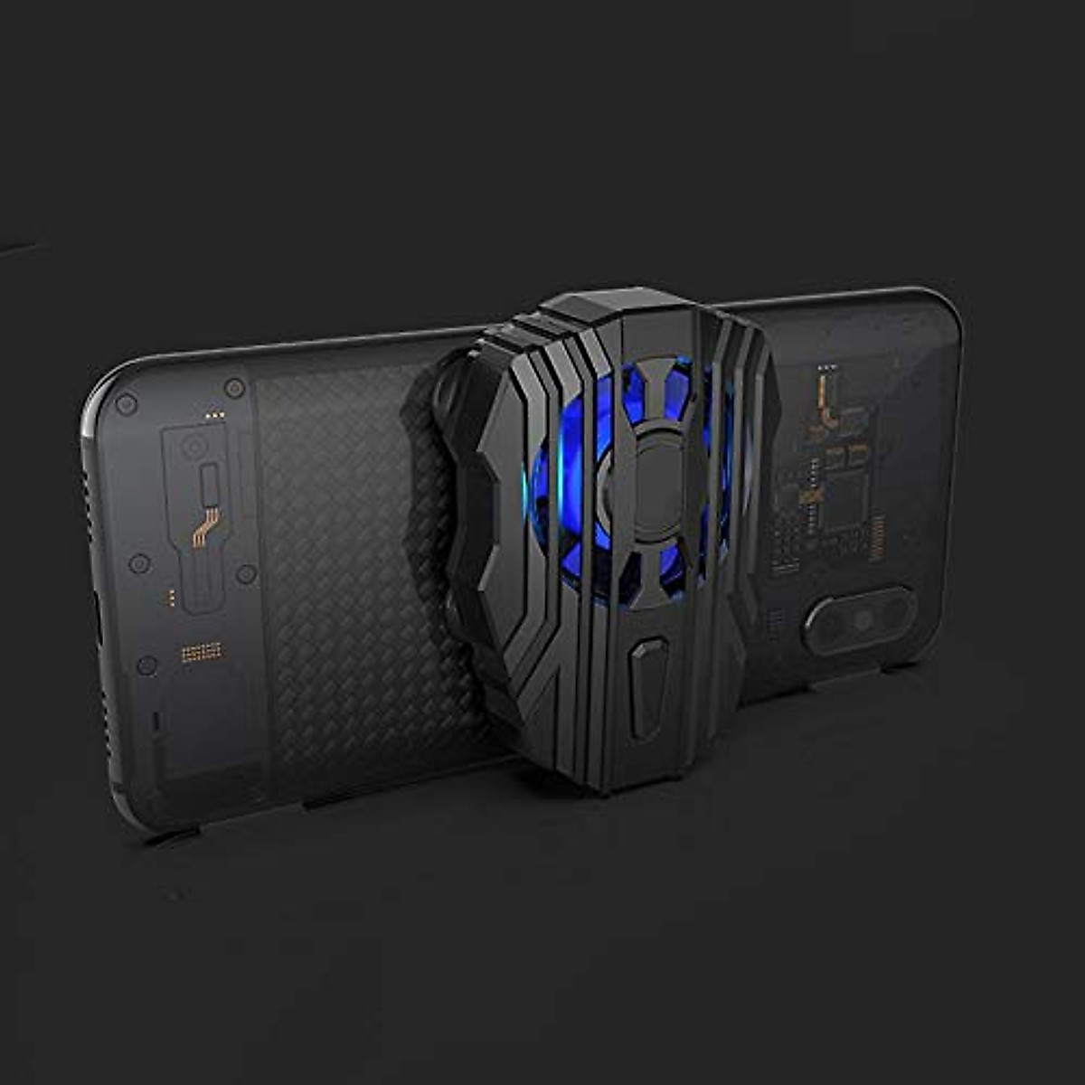 TOTOU Mobile Phone Cooler for Silent Phone Radiator PUBG Controller Handle LED Light Cooling Fan