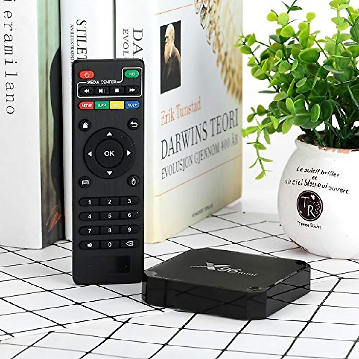 AMGUR X96 Mini Android 7.1 TV Box Amlogic S905W Quad Core 1GB/8GB Smart TV Box WiFi 4K Ultra HD OTT Box Bluetooth H.265 HEVC HDMI Streaming Media Player