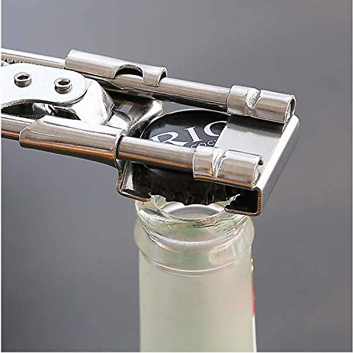 Adjustable Stainless Steel Jar Opener Professional Manual Jar Bottle Opener, Good To Grip Jar Bottle Opener, Lids Remover（Without Canned Food）