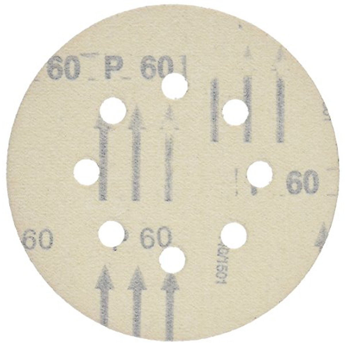 BOSCH SR5R060 5-Piece 60 Grit 5 In. 8 Hole Hook-And-Loop Sanding Discs