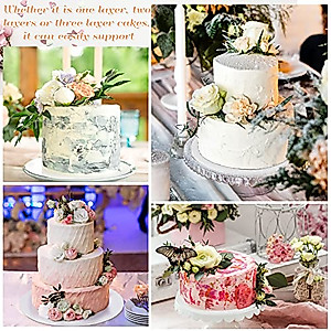 20 Pcs 12 Inch Round Cake Drum Round Boards Cardboard 0.4 Inch Thick Cake Drums Cake Decorating Supplies for Wedding Birthday Party (White)