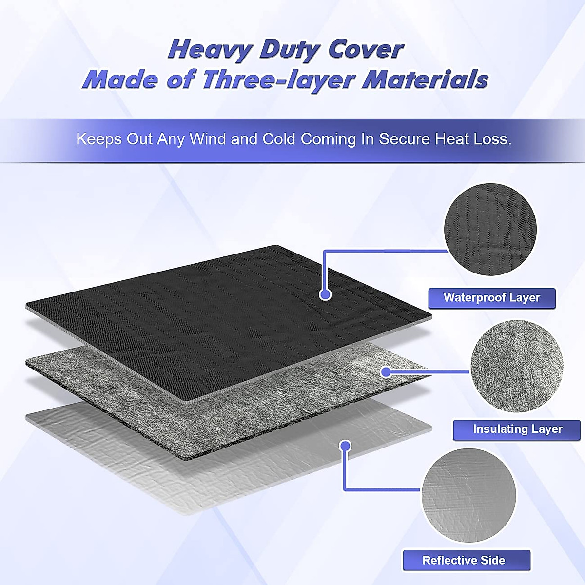 i frmmy Waterproof Insulated Indoor Air Conditioner Cover for Inside Window AC Unit, 17''Wx 13''Hx 3.5''D- Black