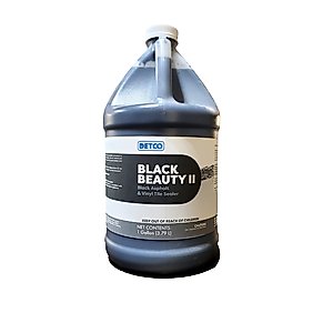 Detco Black Beauty II - Black Asphalt & Vinyl Tile Floor Sealer (1 Gallon)