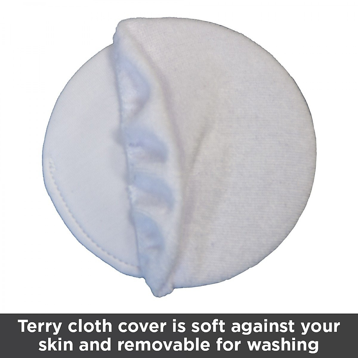 BraceAbility Hernia Belt Replacement Pad | Silicone Pad with Soft Fabric Cover, Attaches to Elastic Binders and Belts to Prevent Hernia from Popping Out