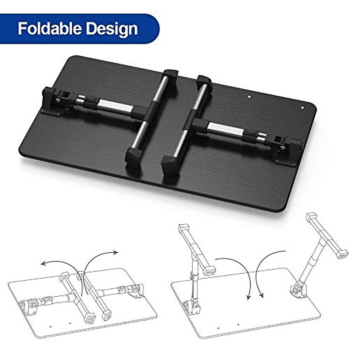 BoxWave Stand and Mount Compatible with Dell Inspiron 14 Plus 7420 (14 in) - True Wood Laptop Bed Tray Stand, Desk for Comfortable Work in Bed. for Dell Inspiron 14 Plus 7420 (14 in) - Jet Black