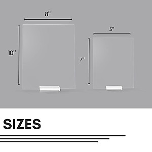 Cards and Gifts Acrylic Sign With Acrylic Base | 8x10 Lucite Wedding Decor | Acrylic Wedding Cards Table Sign (5X7, Dark Walnut Stand)