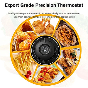 Dual Tank Electric Countertop Deep Fryer With Easy-Assembling Solid Basket, Removable Oil Container, 5000W Stainless Steel Commercial Deep Fryer For Turkey French Fries Kitchen Restaurant