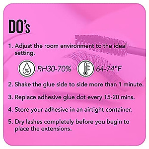 Lyon Lash SPEEDMAX Eyelash Extension Glue | 0.3-1.3 Sec Dry Time | Up to 8 Weeks Retention | Black Adhesive Supplies for Professional Use | (10ml/0.34 fl. Oz)