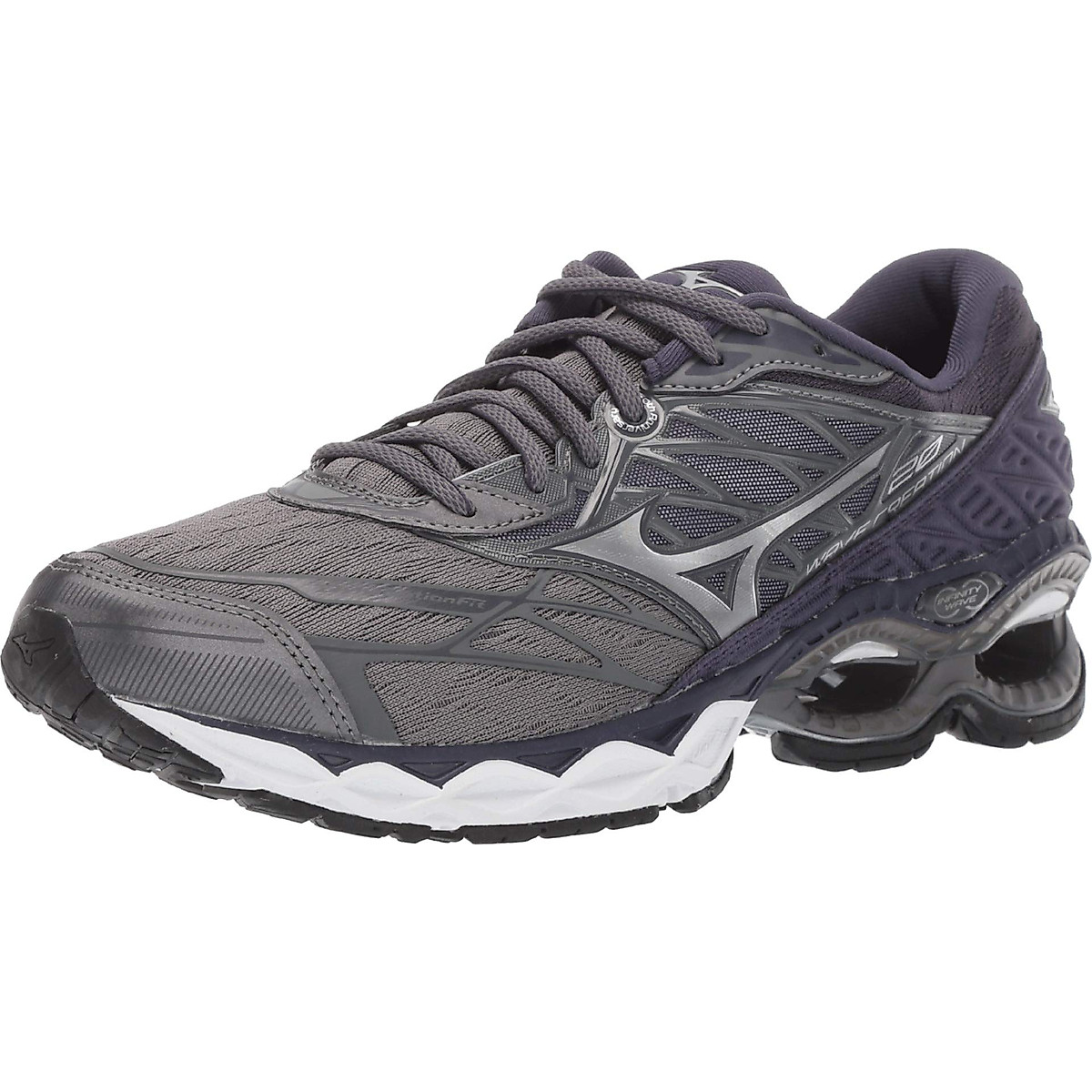 Mizuno Men's Wave Creation 20 Running Shoe, Stormy Weather-silver, 11.5 US