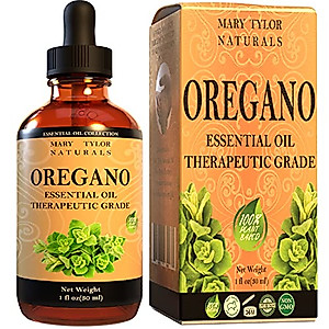 Oregano Essential Oil (1 oz), Premium Therapeutic Grade, 100% Pure and Natural, Perfect for Aromatherapy, and Much More by Mary Tylor Naturals