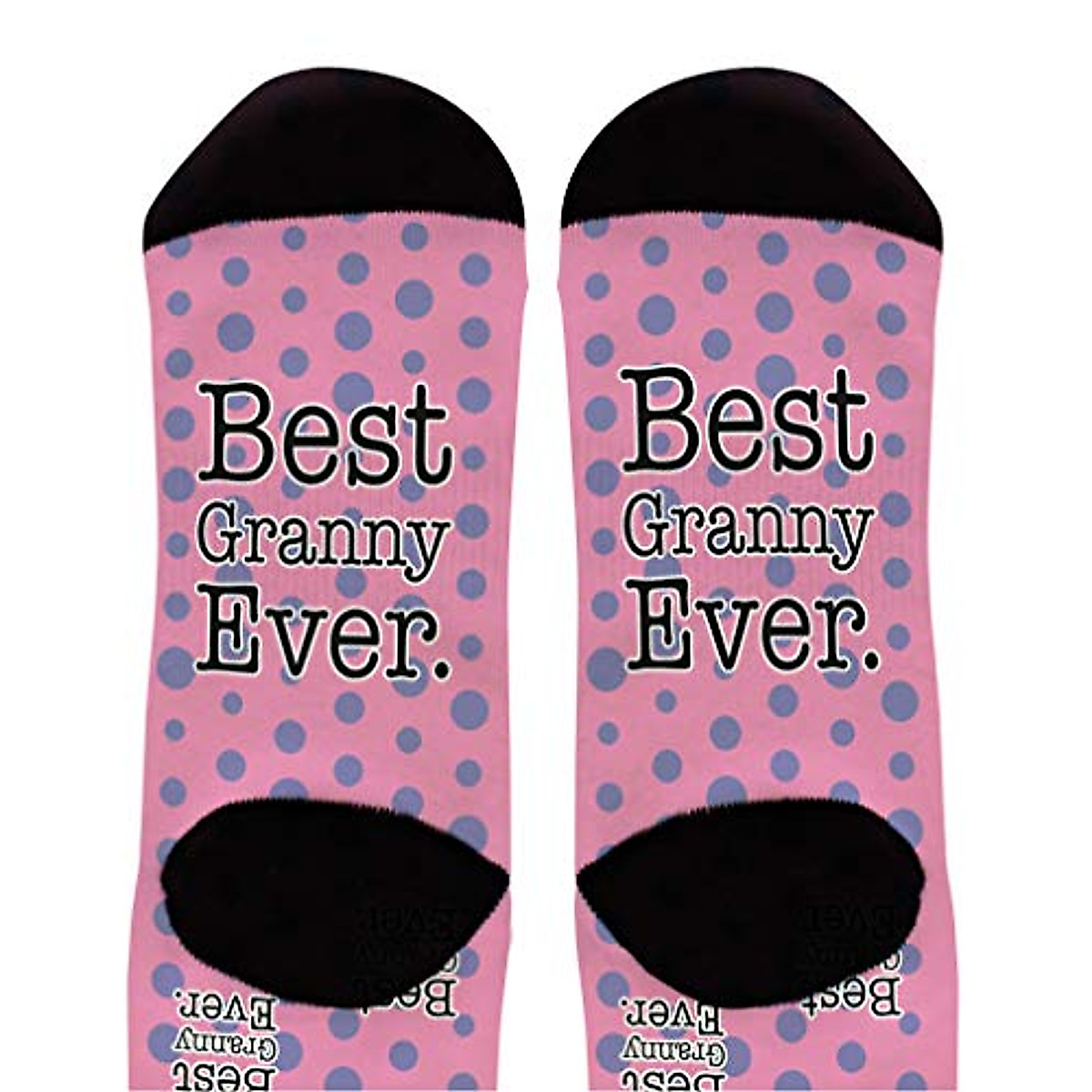 ThisWear Grandmother Gifts Best Granny Ever Sock for Grandma Clothes Granny Socks 1-Pair Novelty Crew Socks