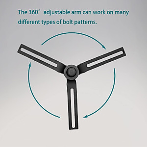 Crankcase Splitter Separator & Crank Case Installer Puller Tool Compatible with Motorcycle Dirt Bike Small Engine 2 Stroke or 4 Stroke Crankcase with 360 Rotatable Arms