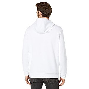 Karl Lagerfeld Paris Men's Soft Solid Hoodie, White, X-Large
